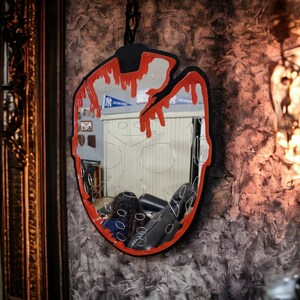 Jason Bloody Wall Mirror, Wall Art, Horror Wall Deco, Decoration ...