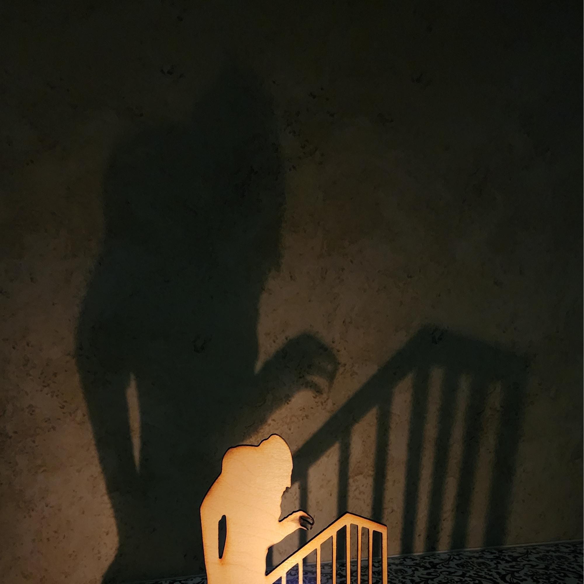 Nosferatu Shadow Caster: Spooky Halloween Tealight Holder - Etsy