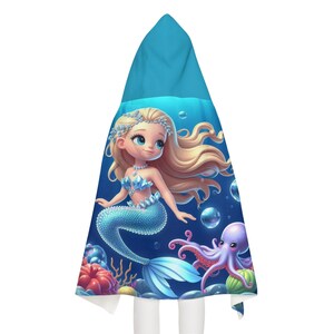 Mermaid Youth Hooded Towel, Ocean, Under the Sea, Baby Mermaid - Etsy