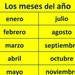 Classroom Poster, Spanish Months of the Year, Los Meses Del Año, Months ...