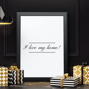 Home Sayings, Home Quotes, Wall Decor, Cute Digital Prints, Cute Wall ...