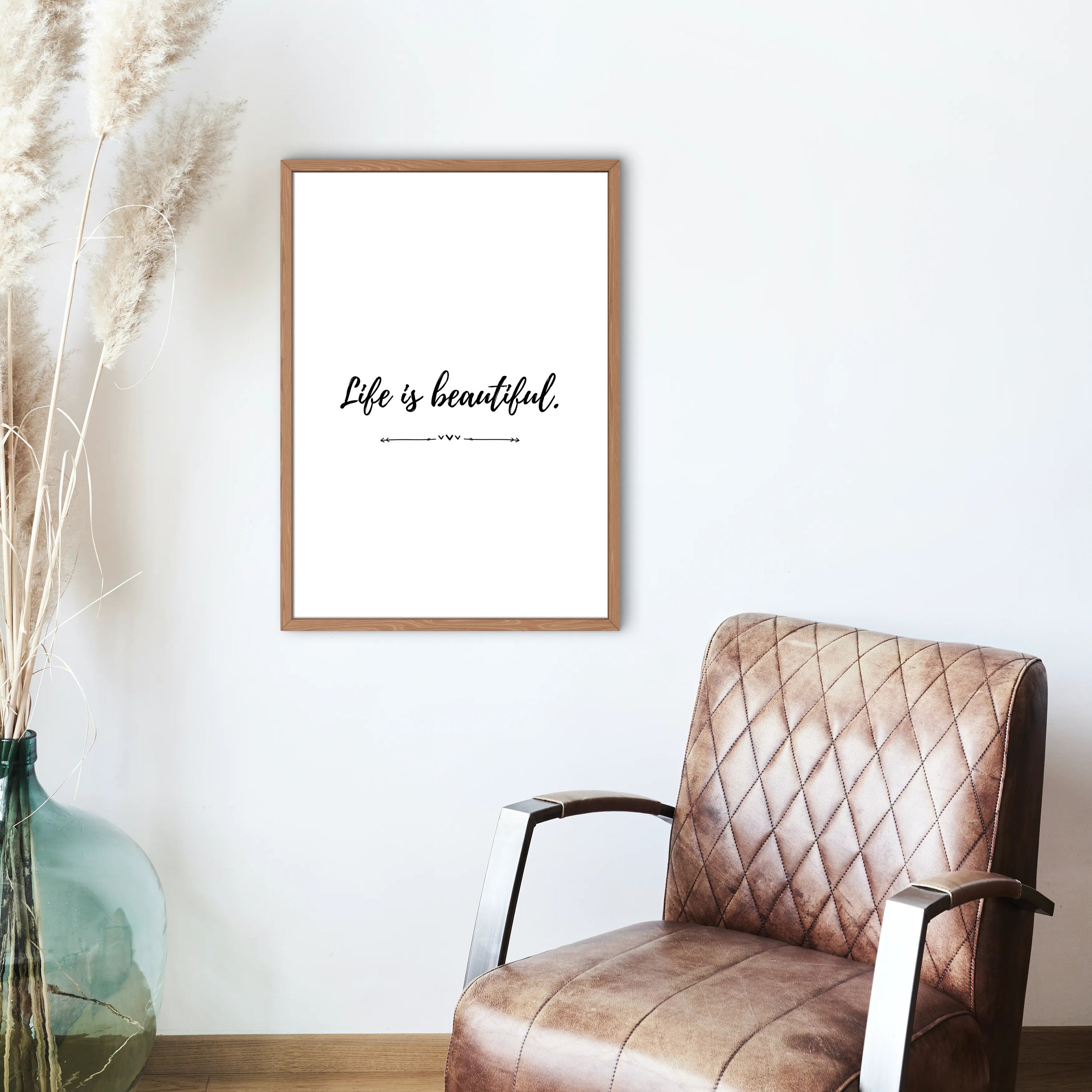 Life is Beautiful, Wall Decor, Wall Print, Digital Print, Digital ...