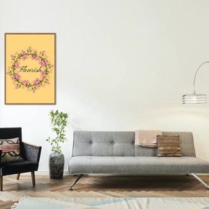 Home Decor, Wall Decor, Digital Printable, Digital Print, Floral Wall ...