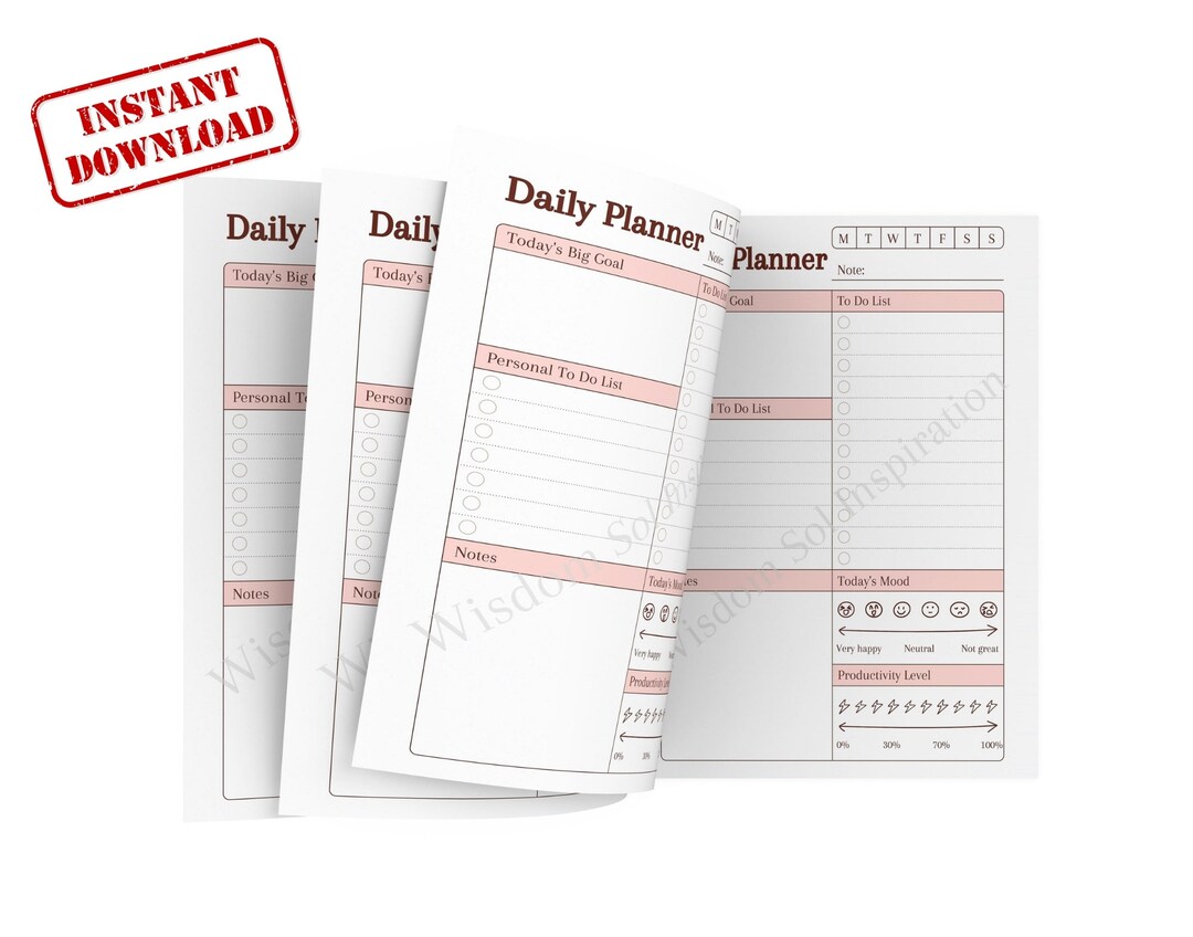 Daily Schedule, Weekly Planner, Digital Planner, Planner, Daily Planner ...