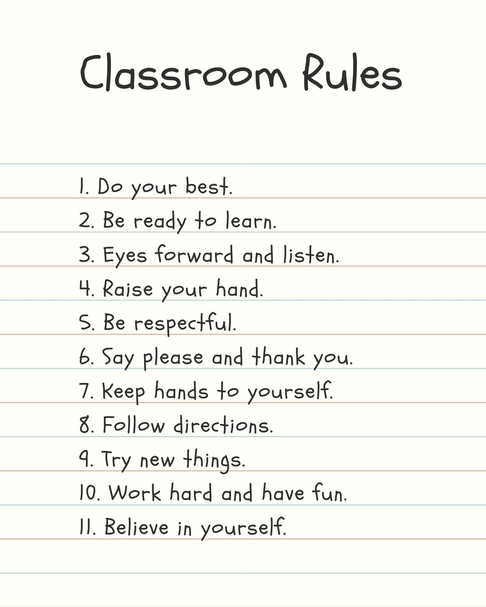 Classroom Rules, Classroom, Classroom Poster, Classroom Decor ...