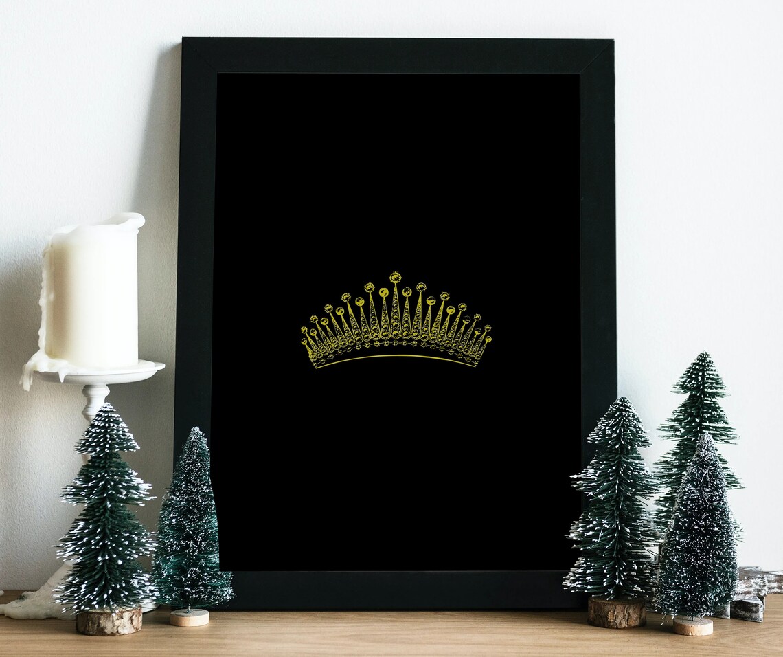 Gold Crown, Queen Wall Decor, Queen Crown, Queen Crown Design, Cute ...