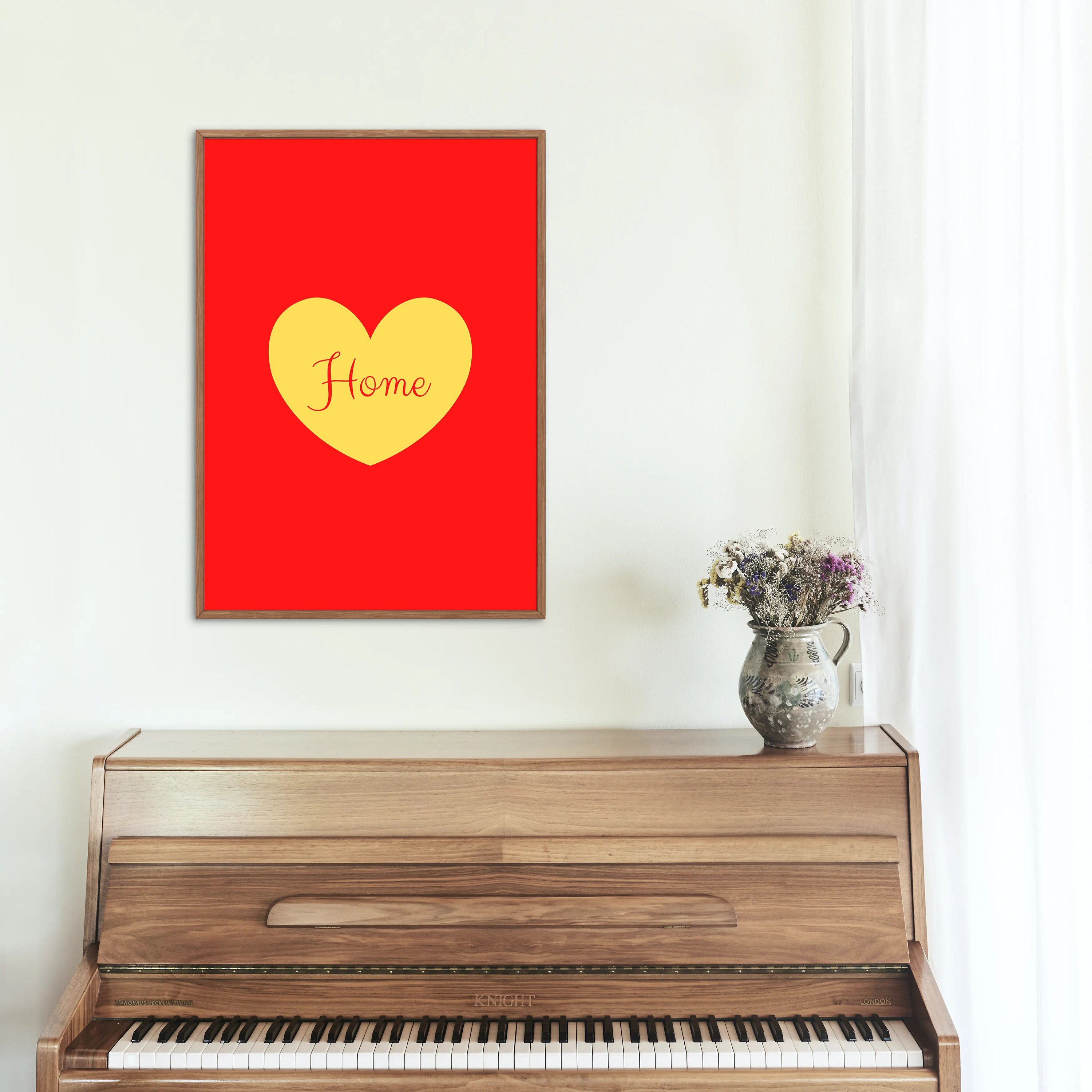 Home Decor, Wall Prints, Wall Printable, Home, Heart, Portrait, Home ...