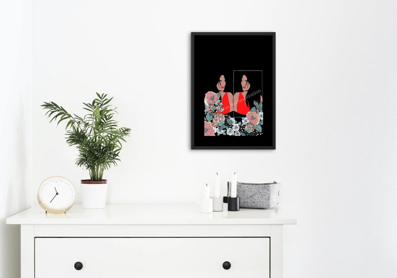Beautiful Digital Prints, Girls Digital Prints, Girls, Cute Home Decor ...