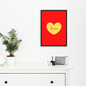 Home Decor, Wall Prints, Wall Printable, Home, Heart, Portrait, Home ...