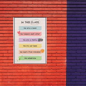 Classroom Rules, Classroom, Classroom Poster, Classroom Decor ...