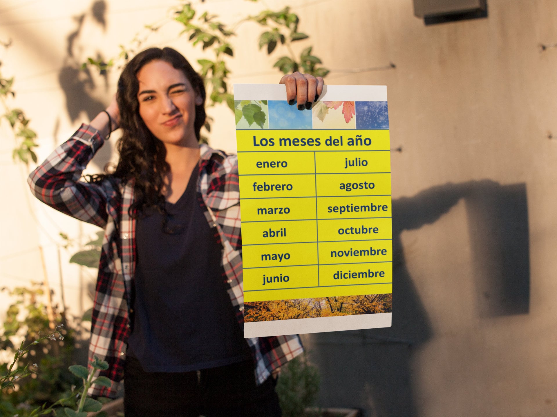 Classroom Poster, Spanish Months of the Year, Los Meses Del Año, Months ...