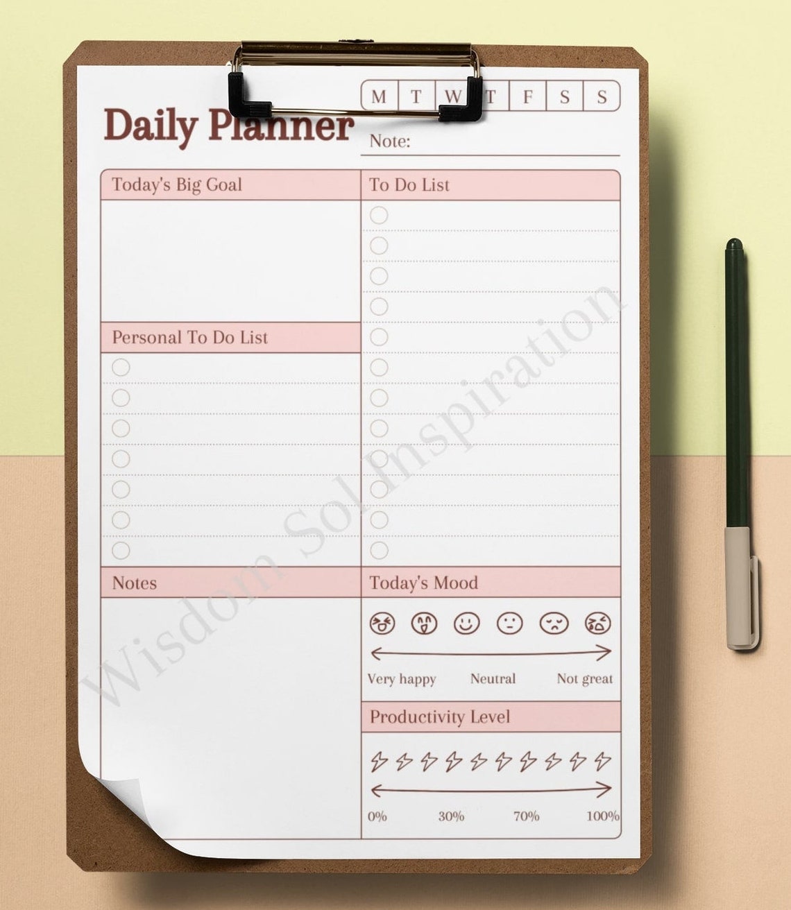 Daily Schedule, Weekly Planner, Digital Planner, Planner, Daily Planner ...