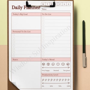 Daily Schedule, Weekly Planner, Digital Planner, Planner, Daily Planner ...