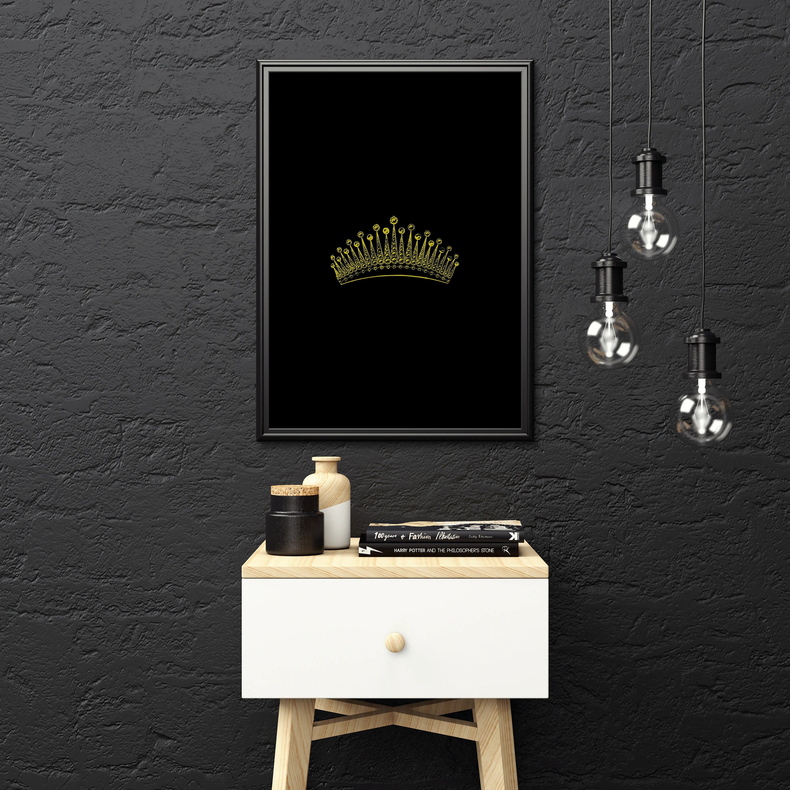 Gold Crown, Queen Wall Decor, Queen Crown, Queen Crown Design, Cute ...