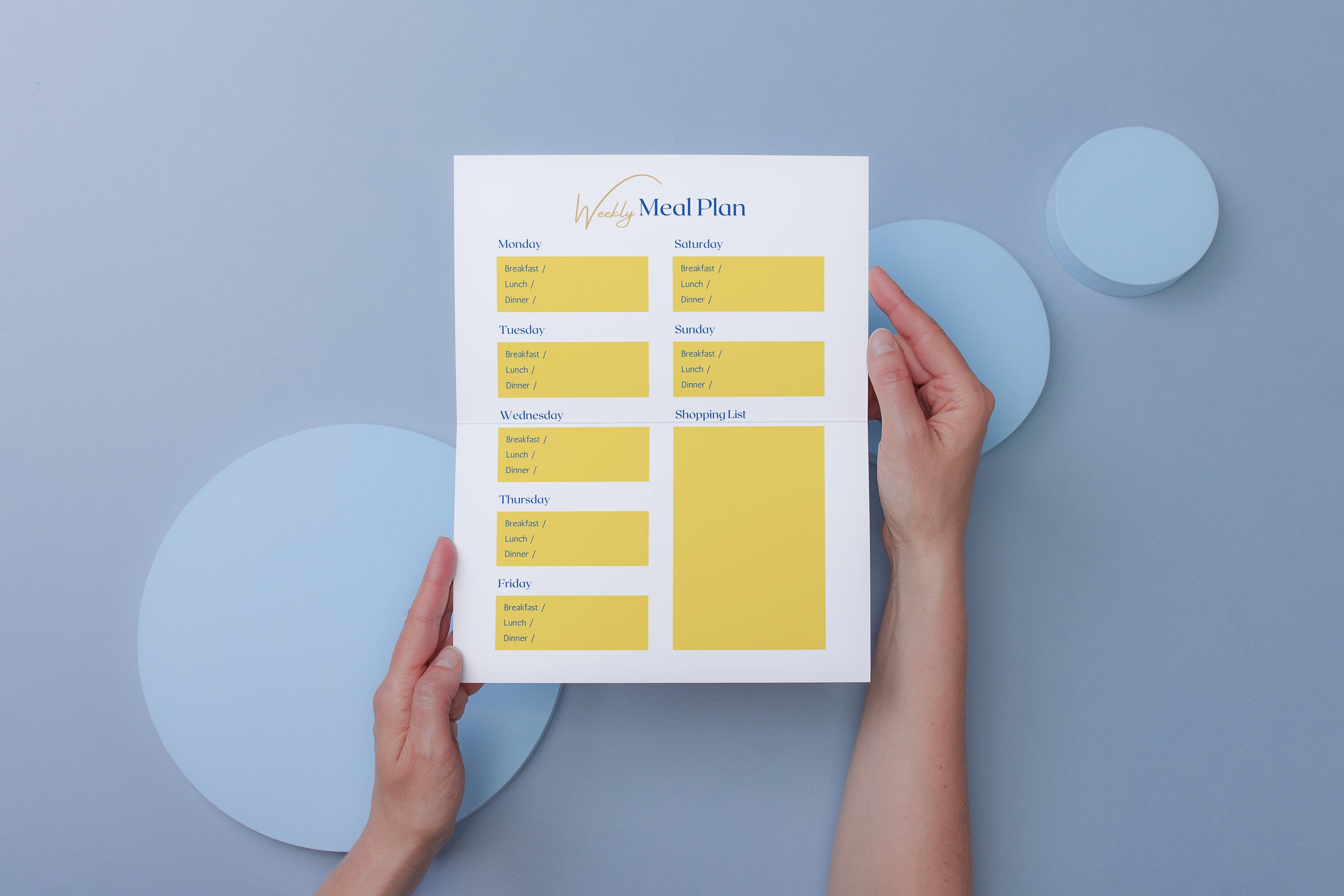 Weekly Meal Planner, 8.5"x11", Food Planner, Planners, Weekly Tracker ...
