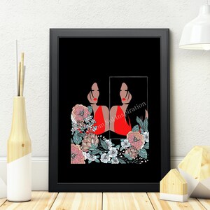 Beautiful Digital Prints, Girls Digital Prints, Girls, Cute Home Decor ...