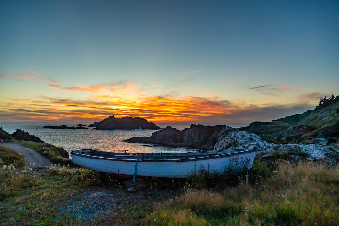 Sunset Boat View Newfoundland | Canadian Views | Canada Landscape ...