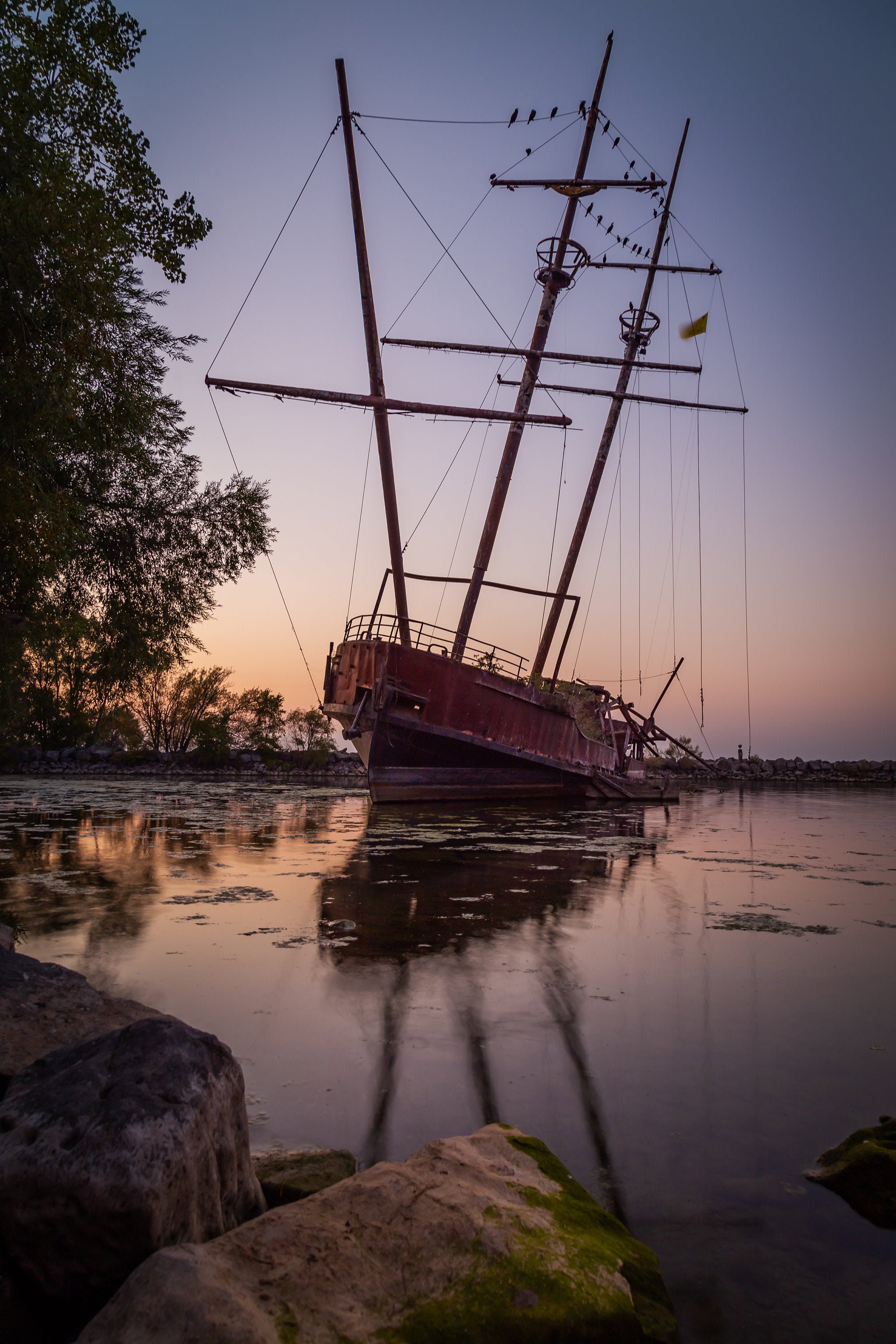La Grande Hermine | Jordan Harbour, Ontario | Landscape | - Etsy