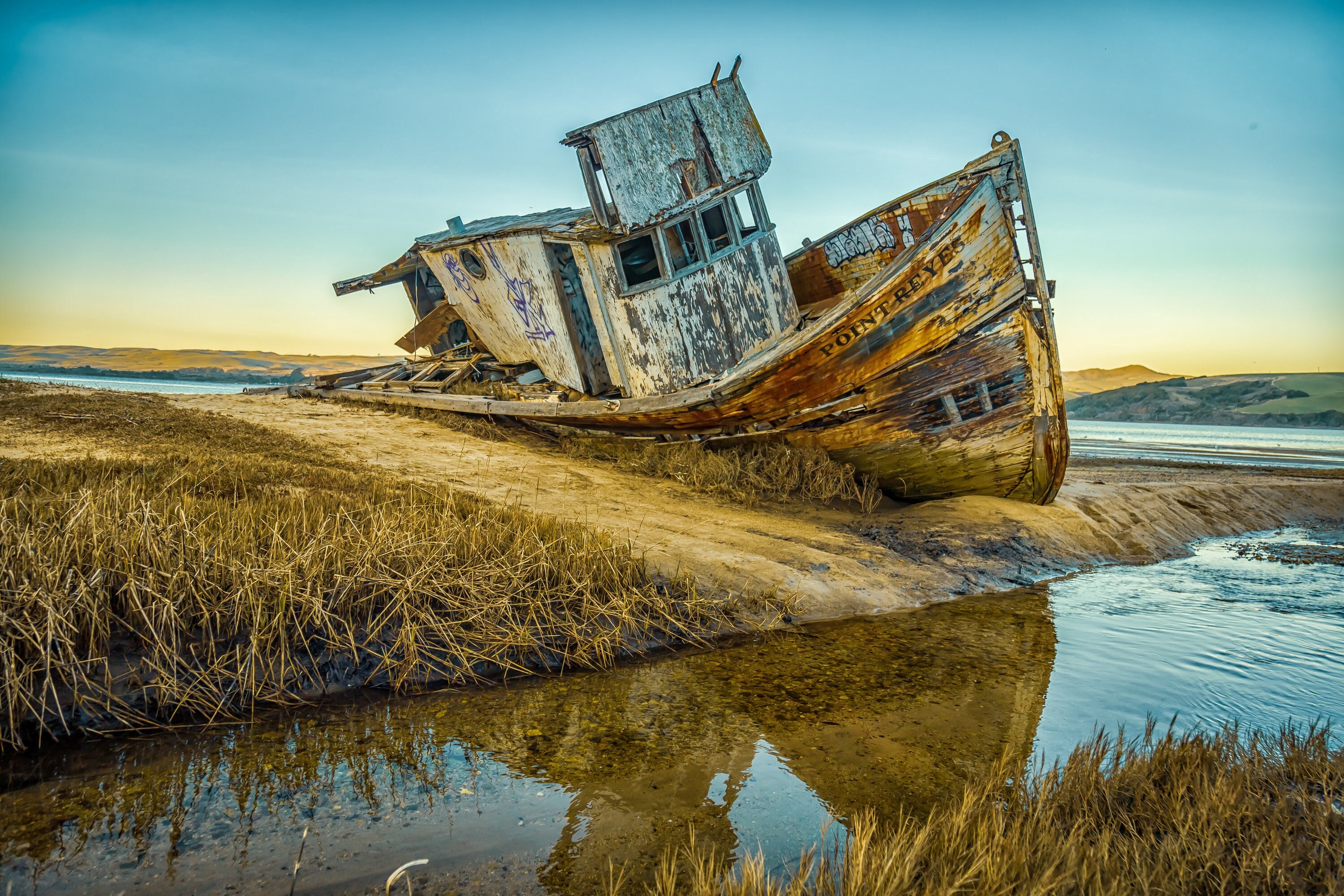 Point Reyes Boat Shipwreckboat Photorusticnautical Themeinverness ...
