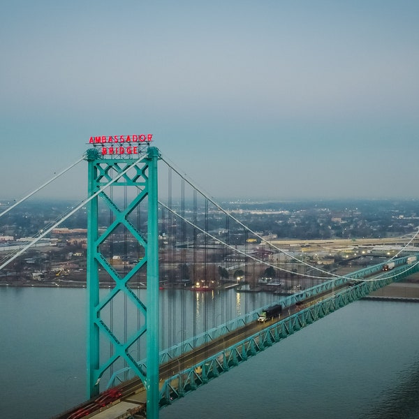 Ambassador Bridge Art - Etsy