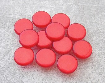 Small Red Buttons - Etsy