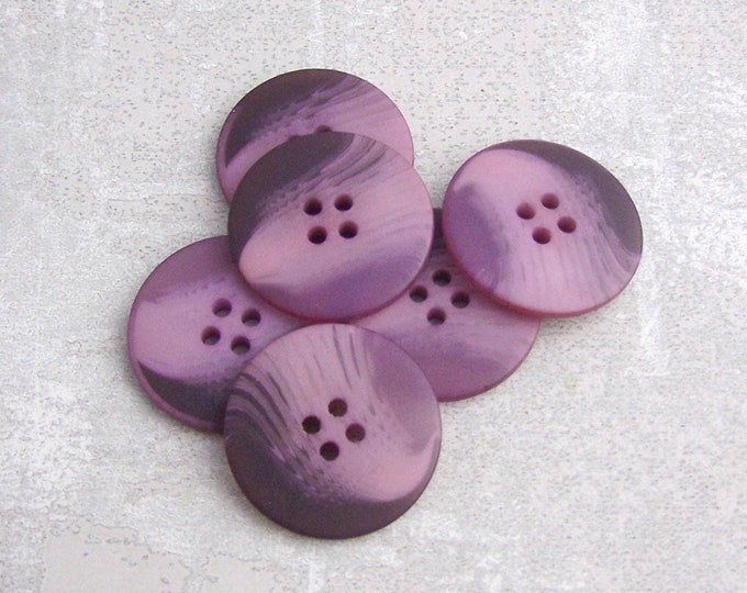 Tri-color Purple Buttons, 28mm 1-1/8 Inch - 2-hole Tri-color Swirled ...
