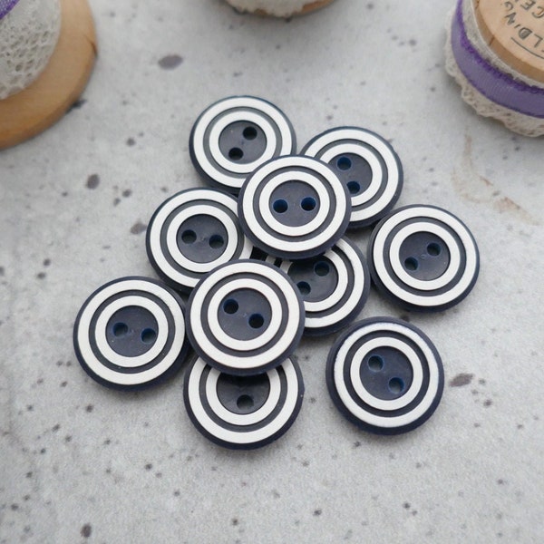Navy Buttons - Etsy