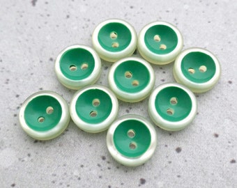 Small Green Buttons - Etsy