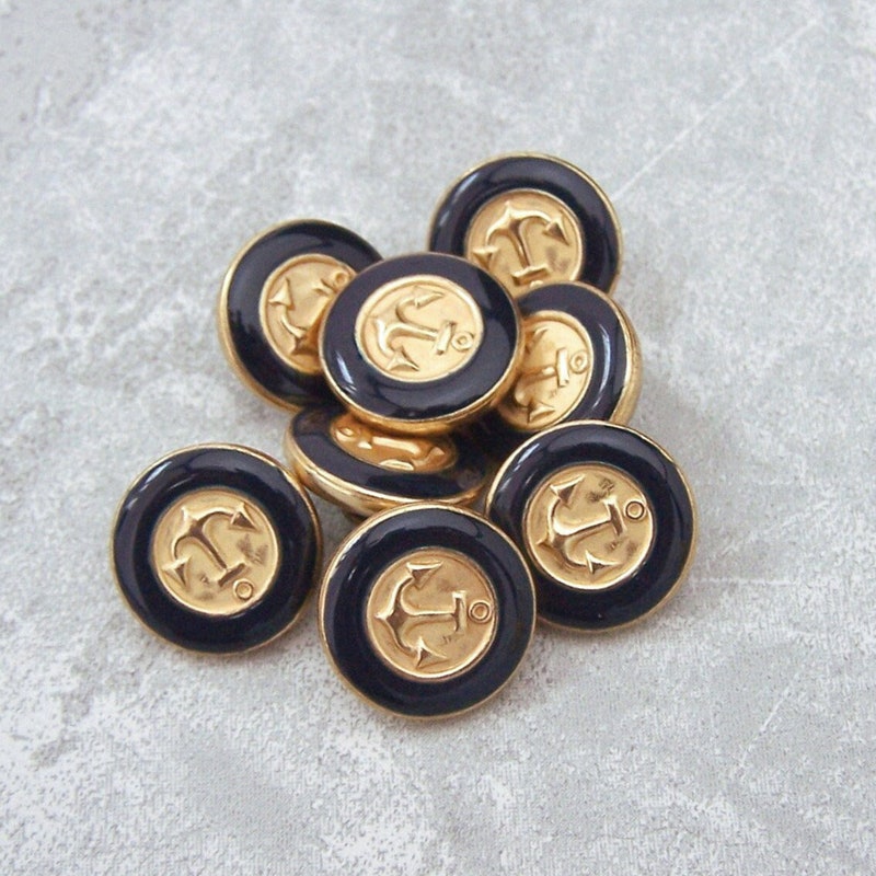 Anchor Buttons - Etsy