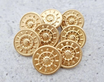 Metal Compass Buttons - Etsy