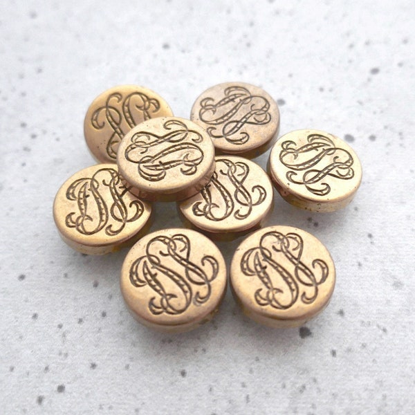 Letter With Buttons - Etsy