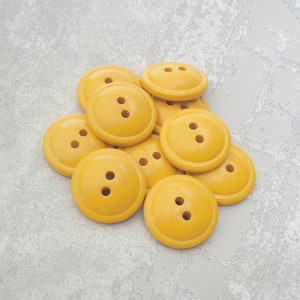 School Bus Yellow Buttons 19mm 3/4 Inch Glossy Mustard | Etsy