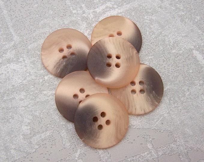 Retro Orange Coat Buttons, 25mm 1 Inch Chunky Modern Domed Tangerine ...