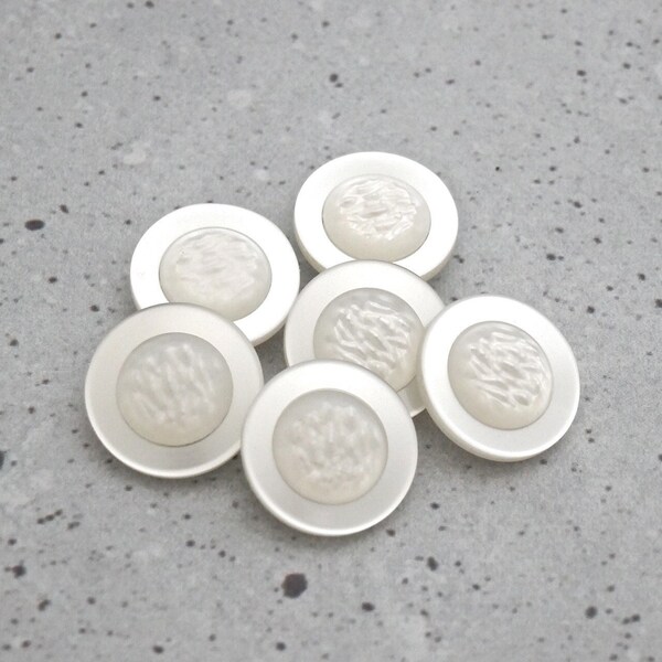 White Buttons - Etsy
