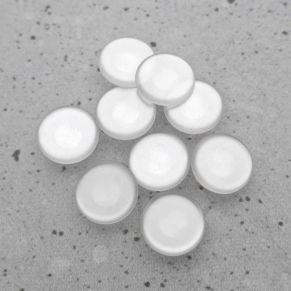 White Buttons - Etsy