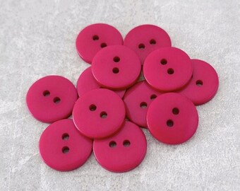 Pink Rose Buttons - Etsy