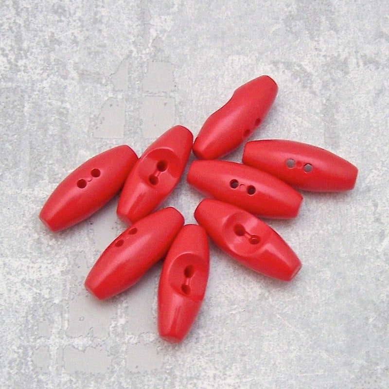 Red Toggle Buttons Red - Etsy
