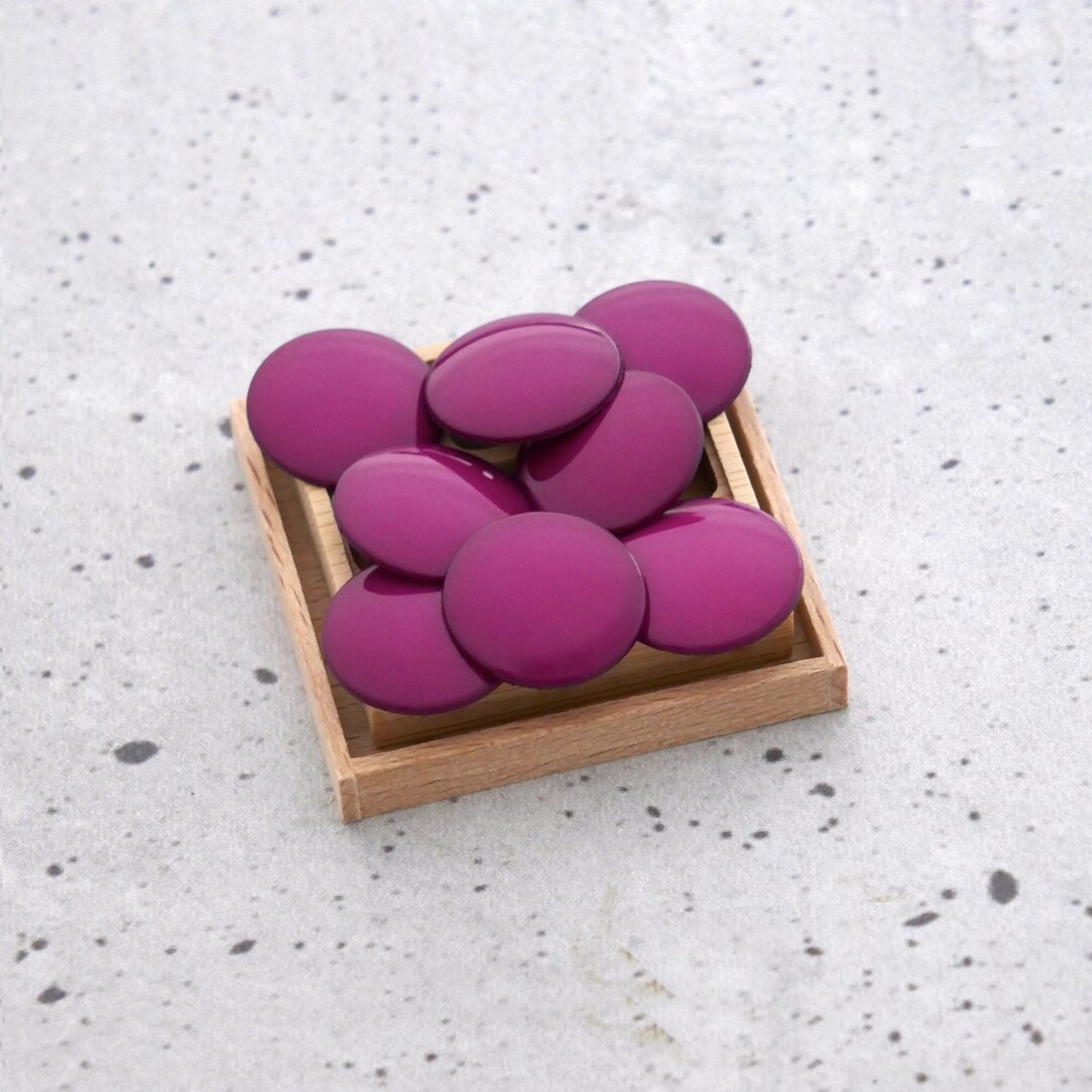 Saturated Violet-red Shanks, 18mm .71 Inch - Bright Berry Purple Sewing ...