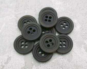 Dark Gray Buttons - Etsy
