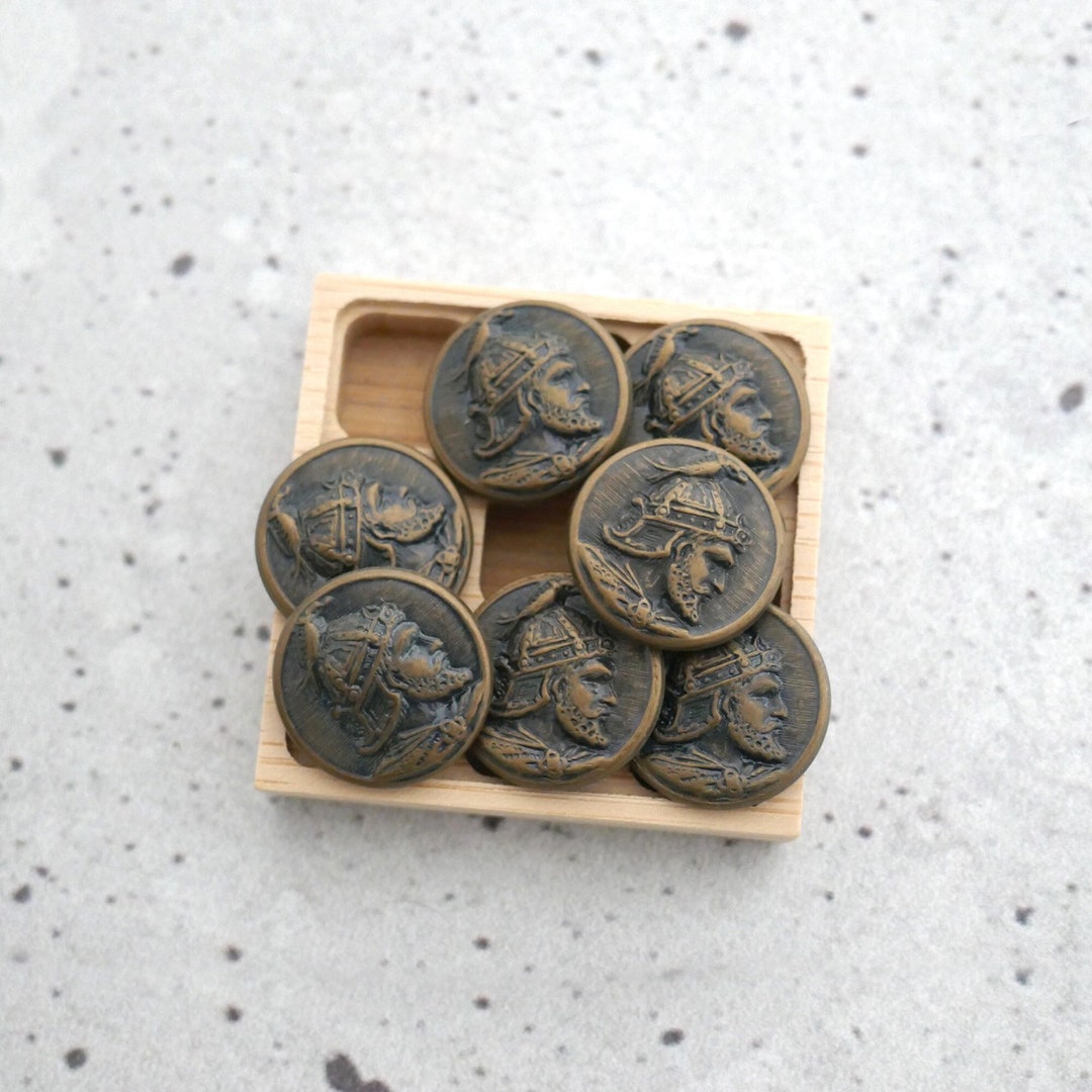 Man Buttons, 15mm 5/8 Inch - Viking Sailor Warrior Buttons W/ Bird on ...