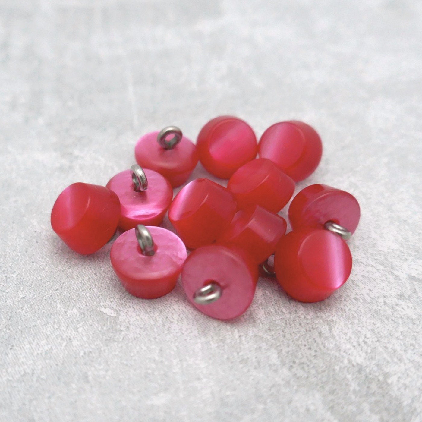 Modern Lucite Red Buttons CHOOSE 10mm .39 In. 12mm 1/2 Inch - Etsy