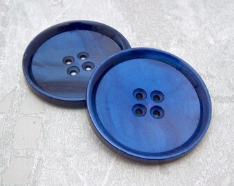 Large Blue Buttons - Etsy
