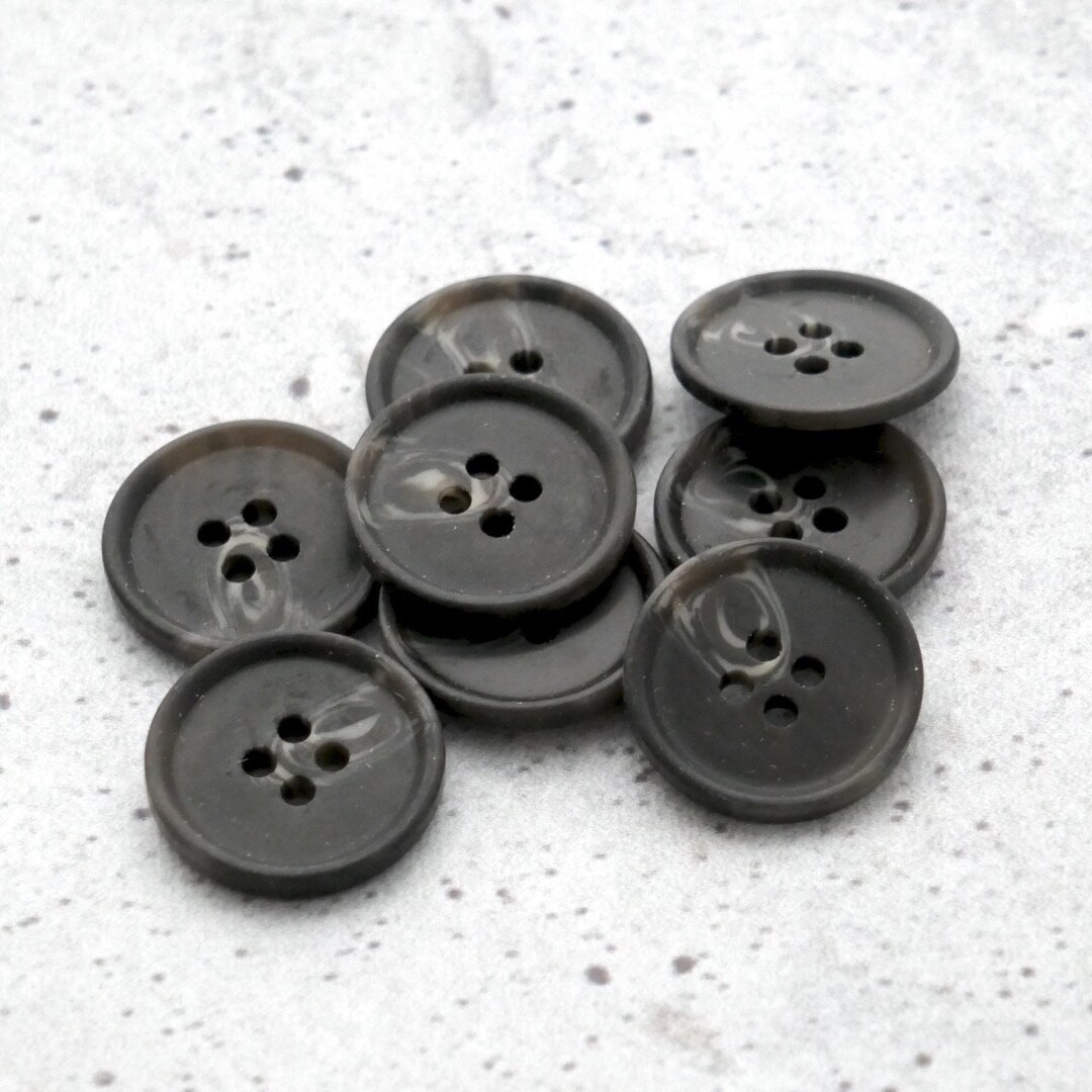 Jade Black Buttons 20mm .78 Inch Black Buttons W/ Ghost - Etsy