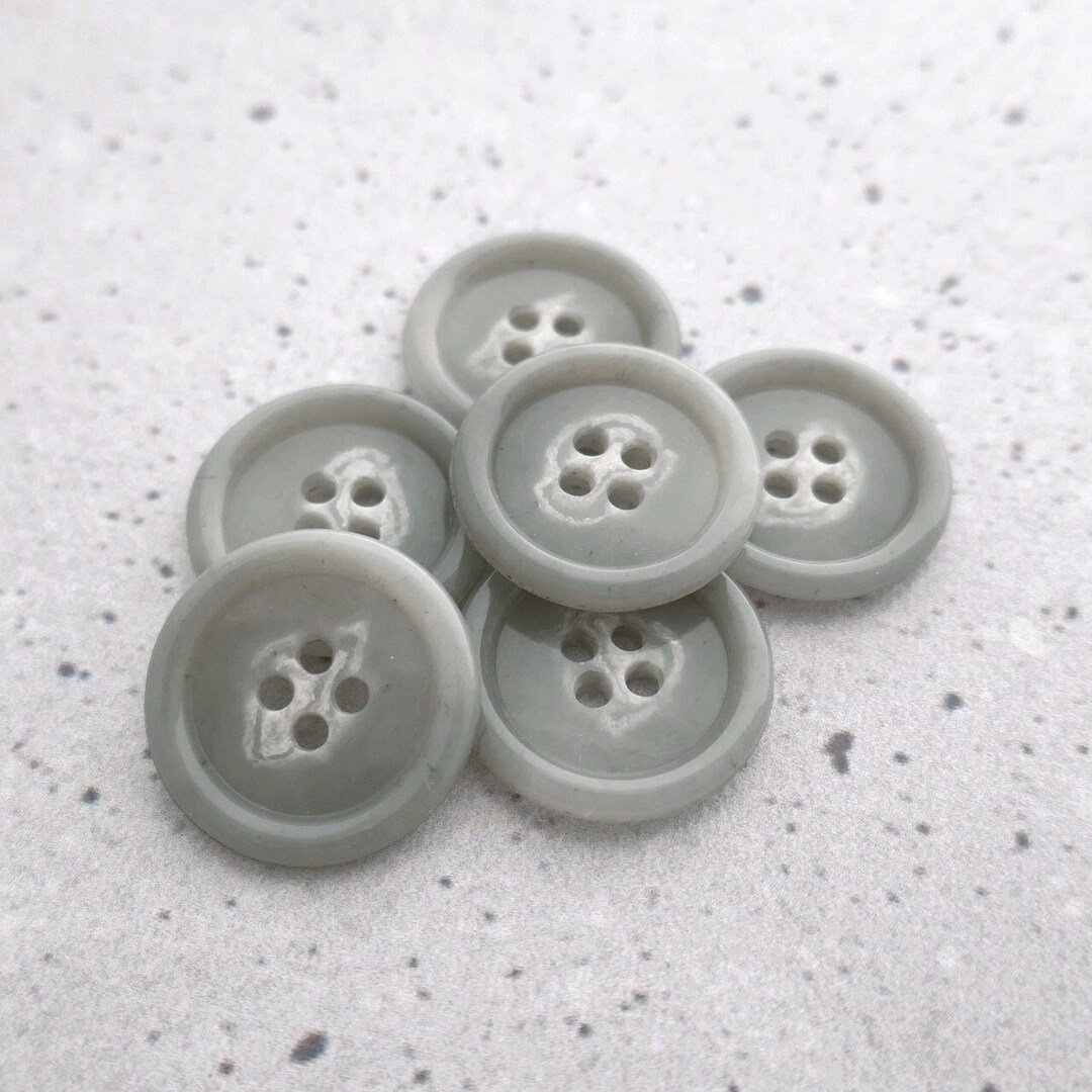 Variegated Gray Buttons - CHOOSE 19mm 3/4 In, 22mm 7/8 Inch - Marbled ...