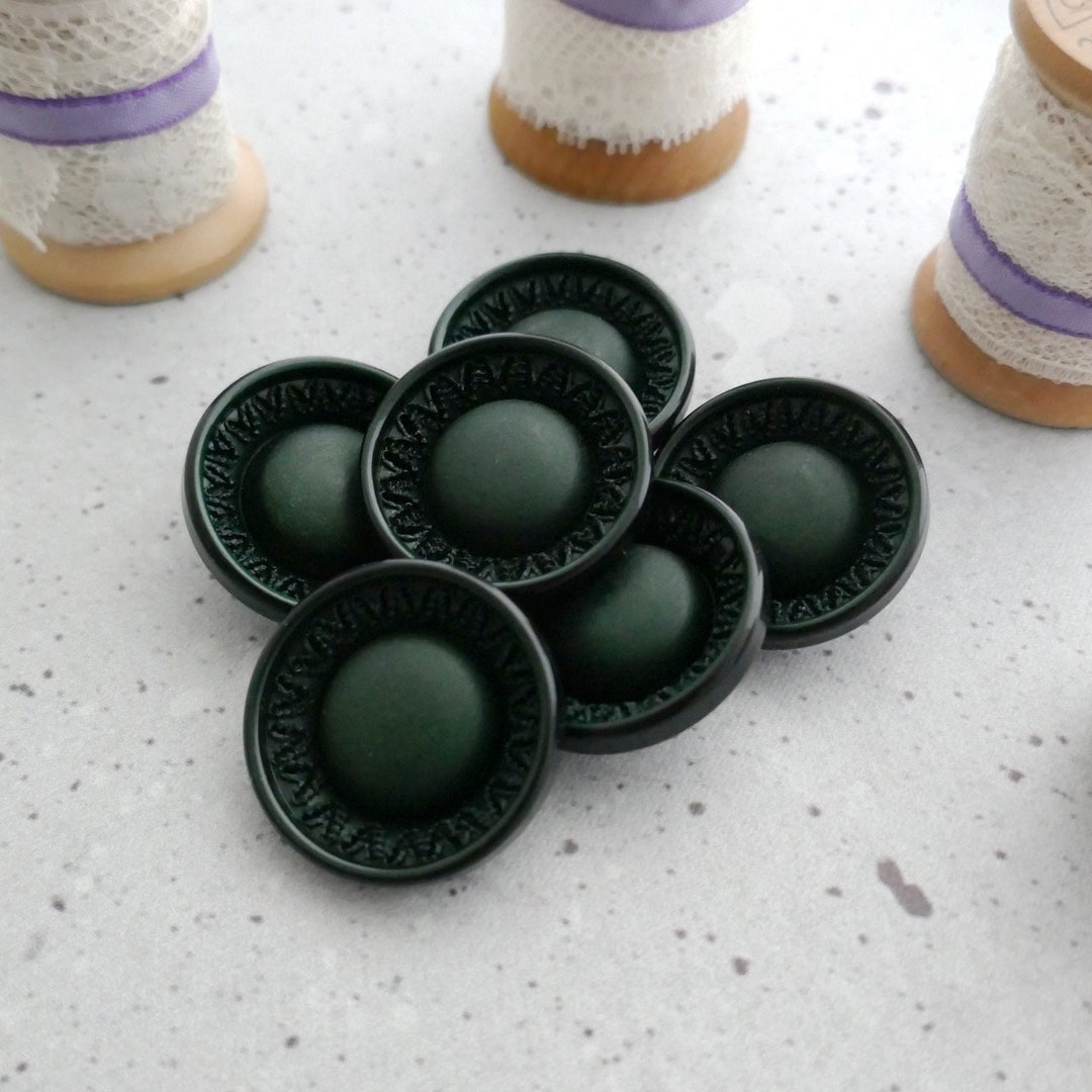 Dark Cyan Green Buttons CHOOSE 28mm 1-1/8 Inch, 30mm 1.18 Inch Modern ...