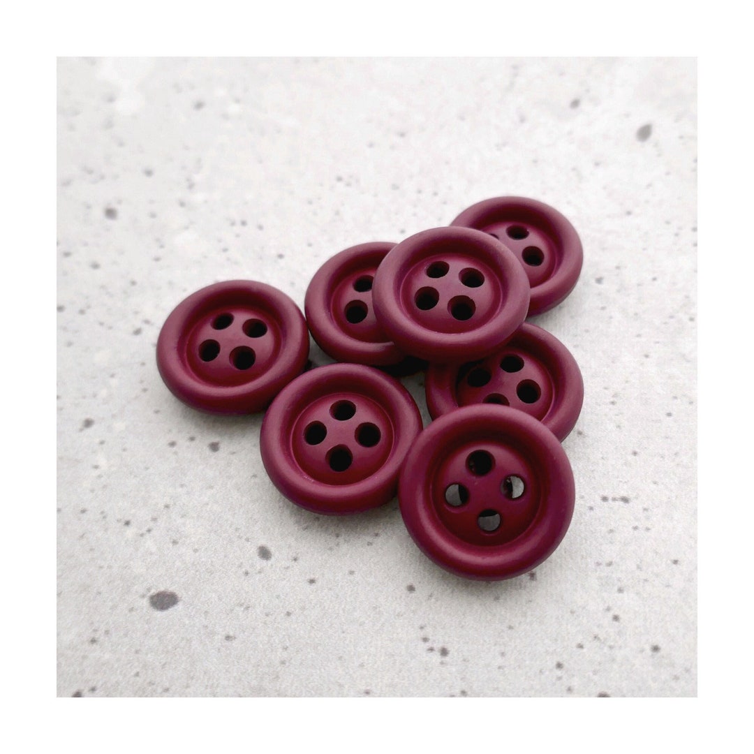 Fuchsia Violet-red Buttons - CHOOSE 20mm .78", 22mm 7/8", 27mm 1.06 ...