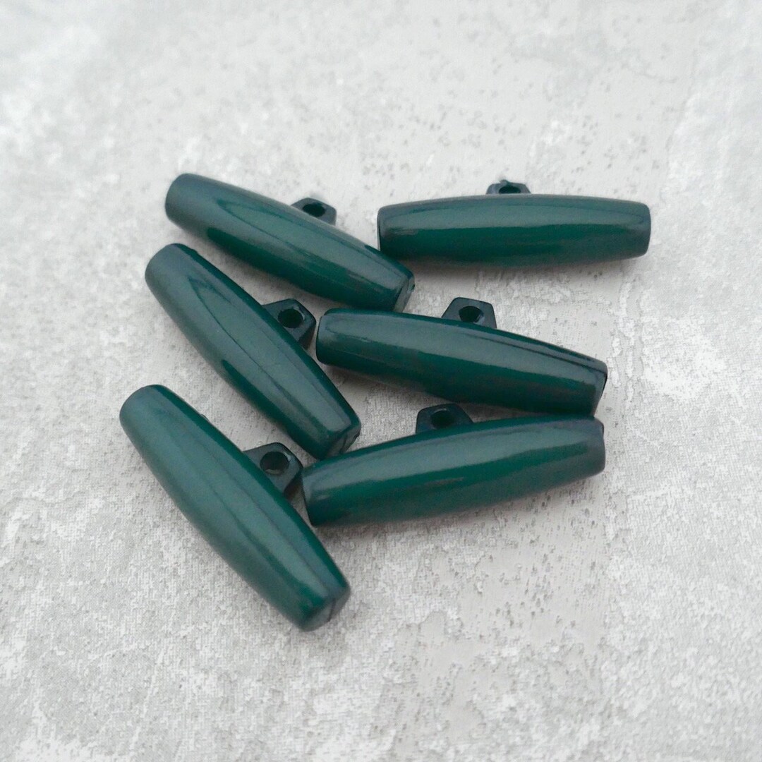 Dark Pine Green Toggles - CHOOSE 25mm 1 Inch, 29mm 1.14 Inch - Cyan ...