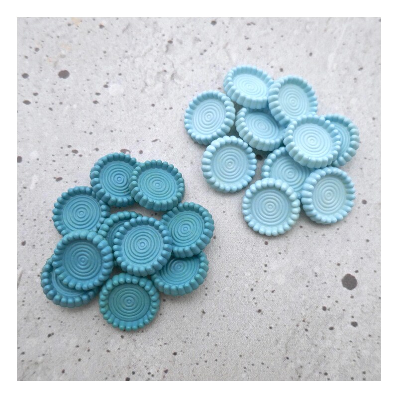 Teal Buttons - Etsy