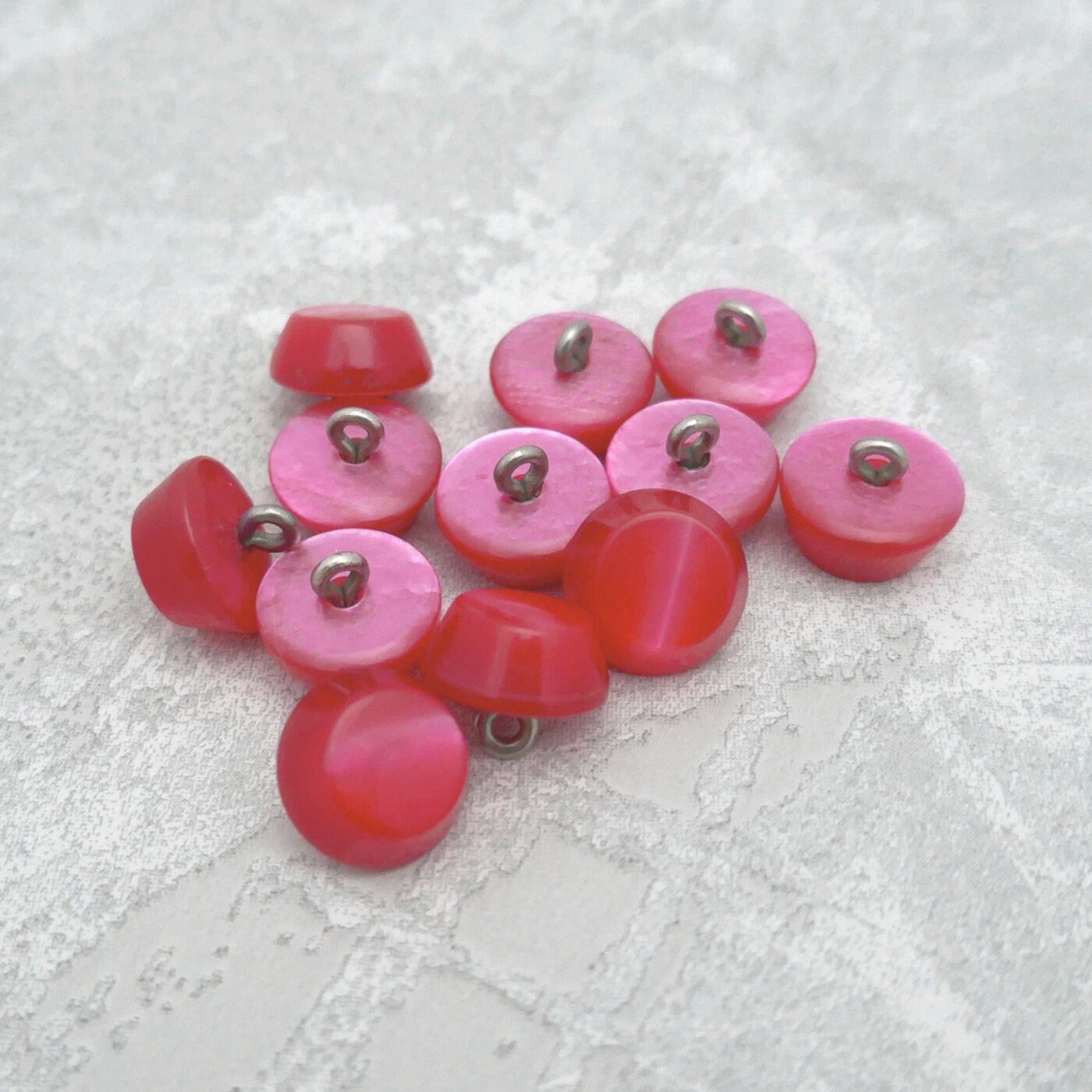 Modern Lucite Red Buttons CHOOSE 10mm .39 In. 12mm 1/2 Inch - Etsy