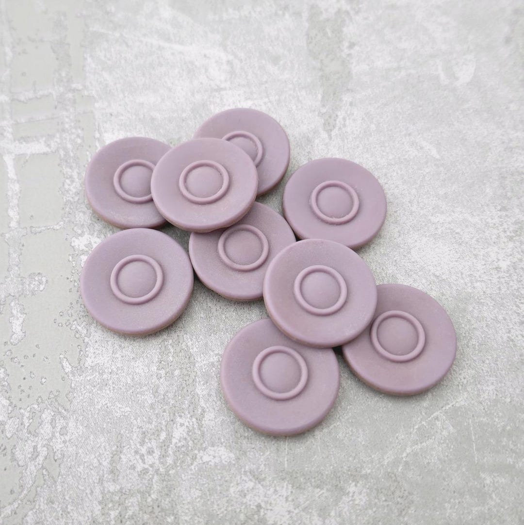 Chalky Purple Buttons, 23mm 7/8 Inch - Modern Matte Dusky Lilac Shank ...